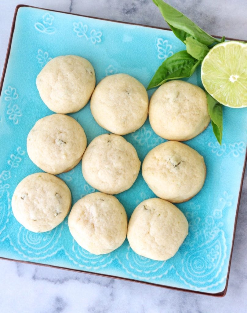 Lime-Basil Cookies | The Nutrition Adventure