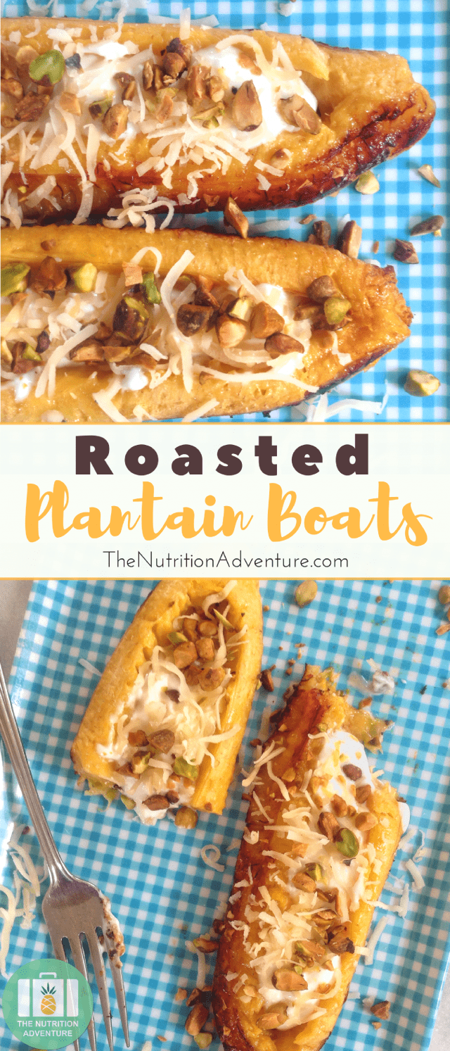 Roasted Plantain Boats | The Nutrition Adventure