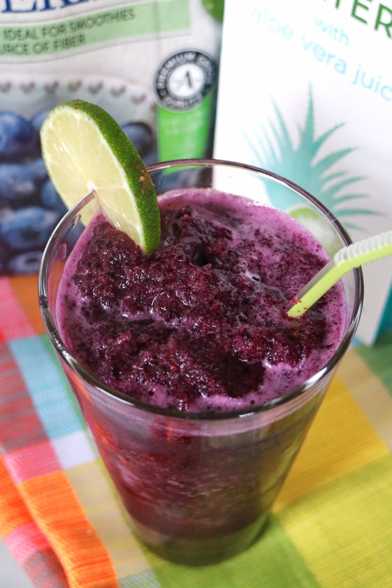 Blueberry Coconut Water Slush | The Nutrition Adventure