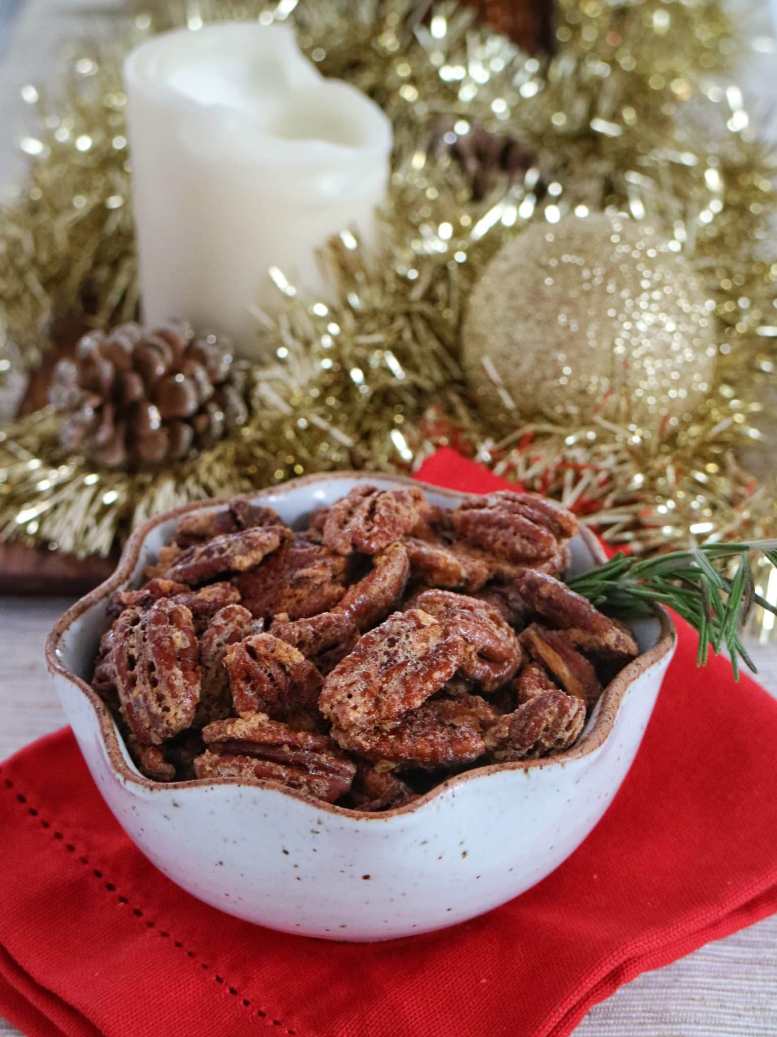 Orange & Cinnamon Roasted Pecans | The Nutrition Adventure