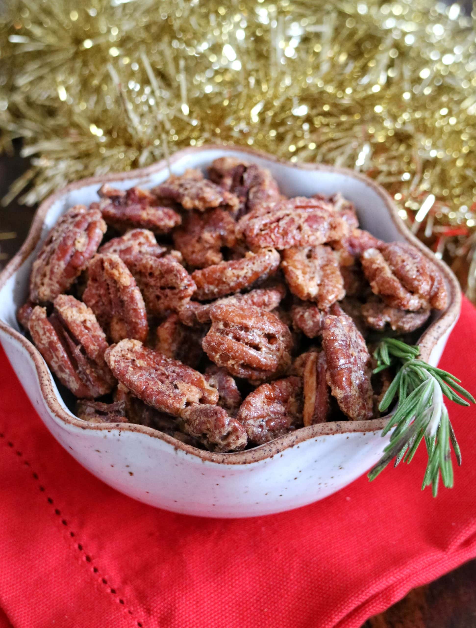 Orange & Cinnamon Roasted Pecans | The Nutrition Adventure