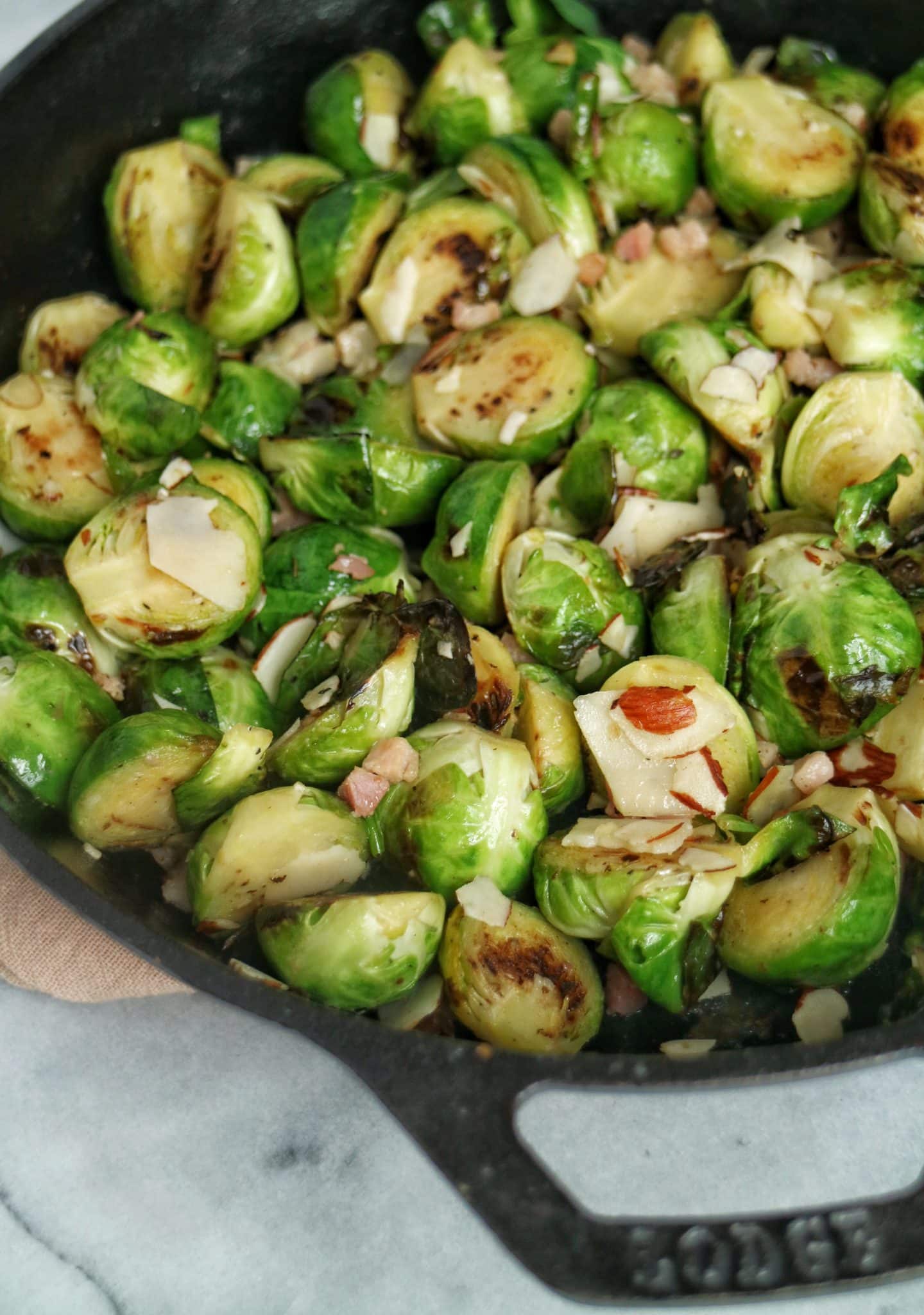 Brussels Sprouts with Pancetta & Parmesan | The Nutrition Adventure