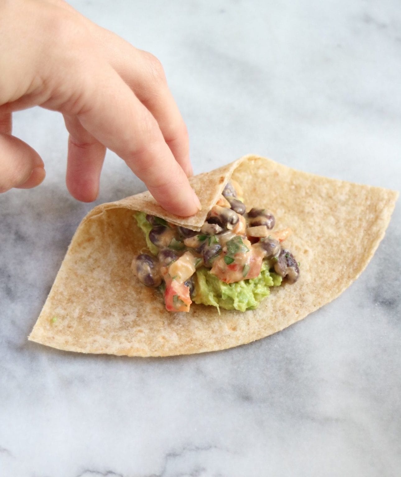 Mini Hummus Black Bean Burritos | The Nutrition Adventure