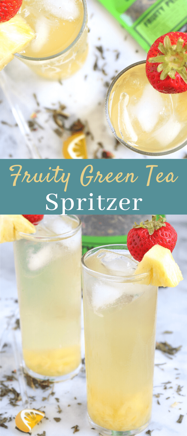 Fruity Green Tea Spritzer | The Nutrition Adventure