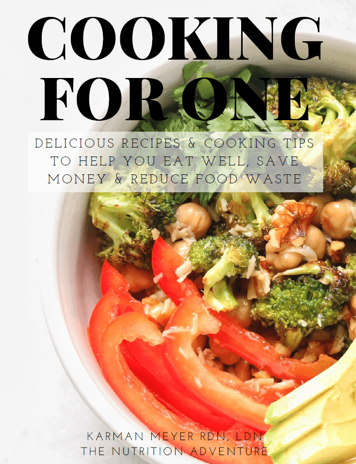 Cooking for One Guidebook + Recipes | The Nutrition Adventure